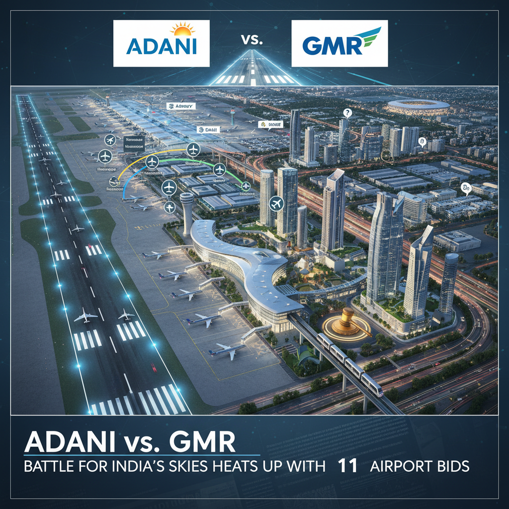Adani vs. GMR: The Battle for India’s Skies Heats Up - Vimanan