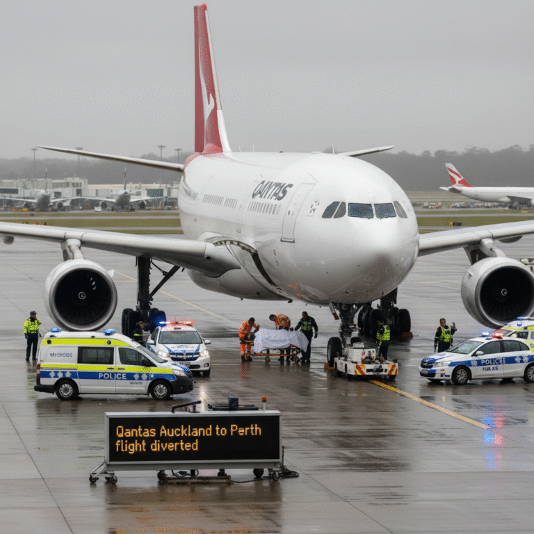 Critical Diversion: Inside the Qantas Auckland to Perth Flight That ...