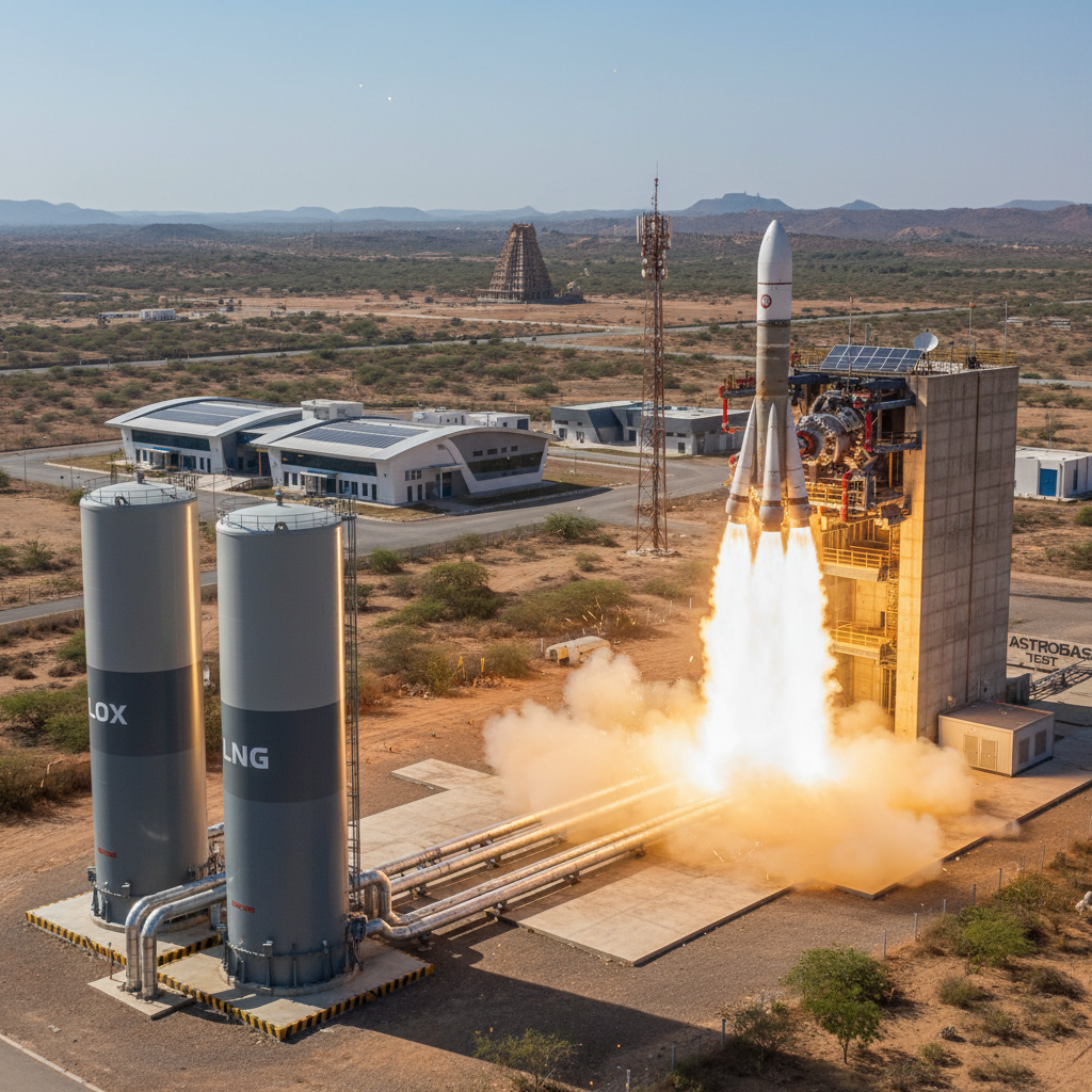 Astrobase Pioneers India’s First High-Thrust LOX-LNG Rocket Engine Test ...