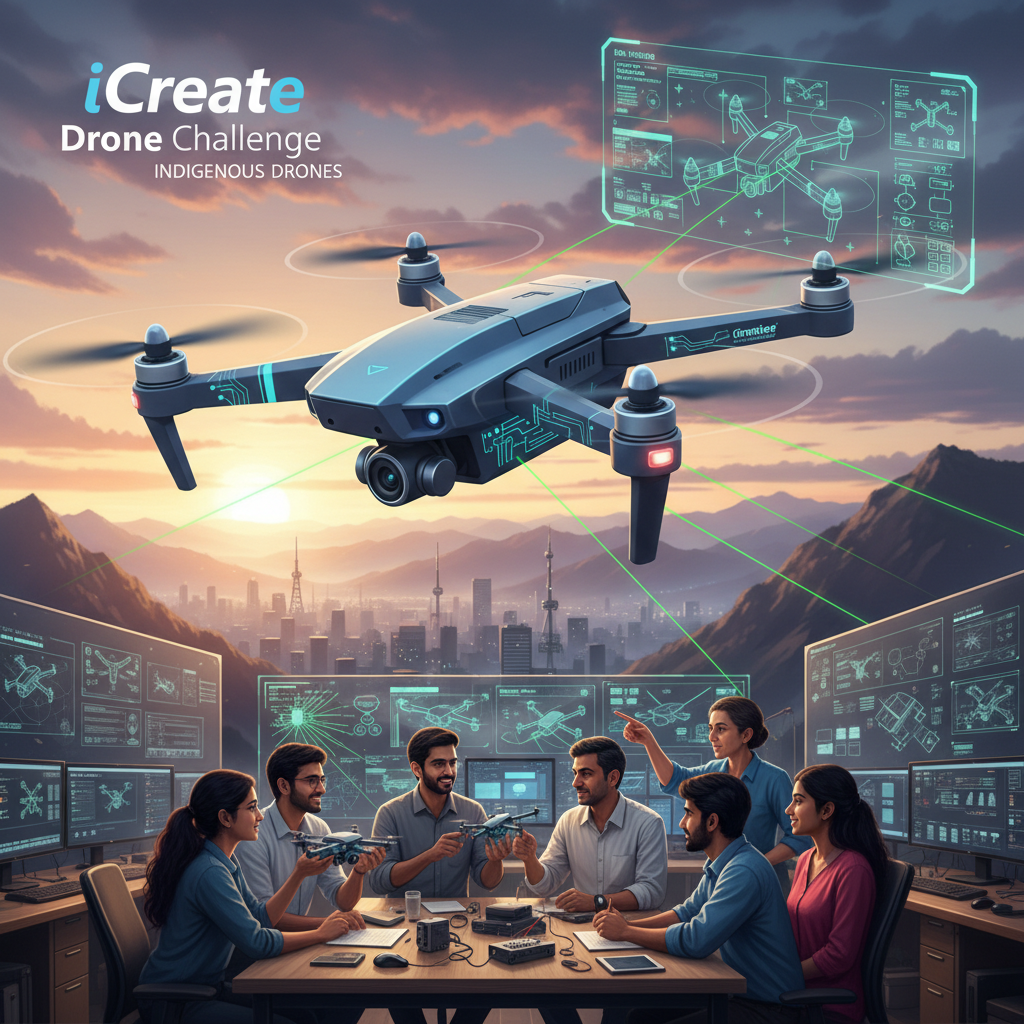 The iCreate Drone Challenge and Indigenous UAV Development - Vimanan