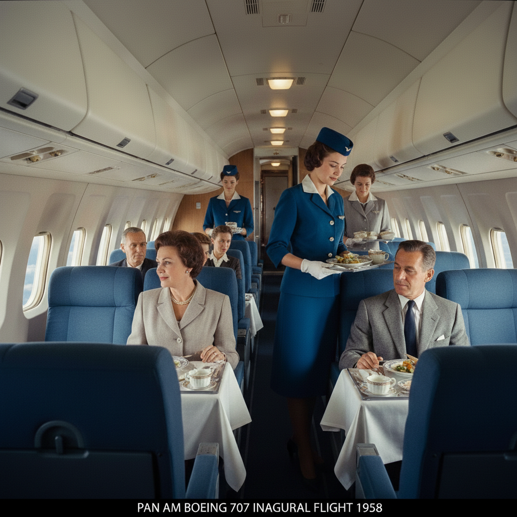Remembering the Pan Am Boeing 707 Inaugural Flight 1958 - Vimanan