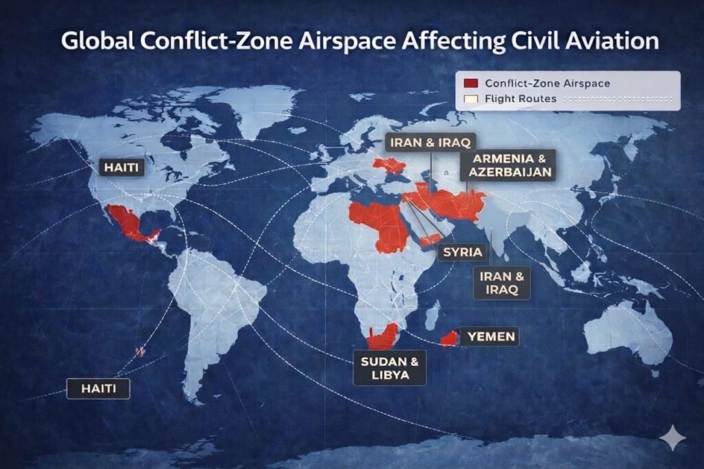 War Zones in the Sky: Why Airlines Are Avoiding Certain Airspaces - Vimanan